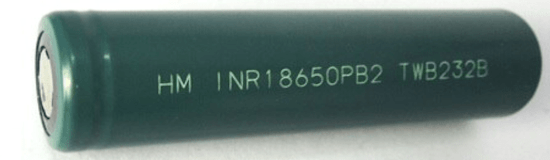 18650 Green (Dark) Black