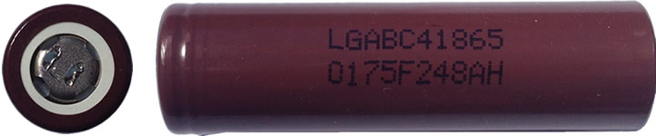 LG LGABC41865, INR18650C4 18650 Brown White