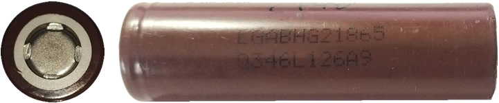 LG LGABHG21865, INR18650HG2 18650 Brown White