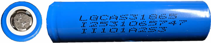 LG LGCAS31865, ICR18650S3 18650 Blue White