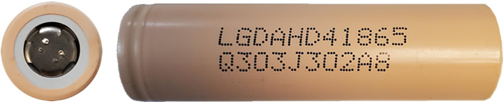 LG LGDAHD41865, ICR18650HD4 18650 Tan White