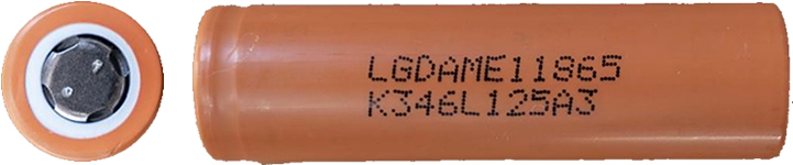 LG LGDAME11865, ICR18650ME1 18650 Orange White
