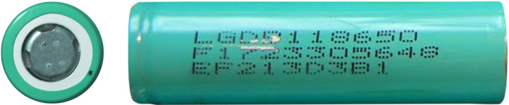 LG LGDB118650, ICR18650B1 18650 Teal White