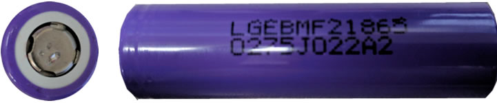 18650 Light Blue White