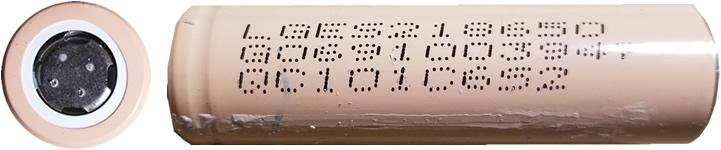 LG LGES218650, ICR18650S2 18650 Peach White