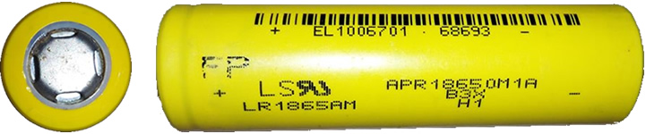 18650 Yellow Grey